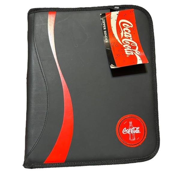Coca Cola | Office | Vintage 997 Coca Cola Zipper Binder Folder 9s ...
